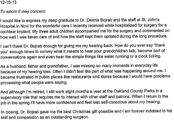 Cochlear Implant Patient Stories| Michigan Ear Institute in Farmington ...